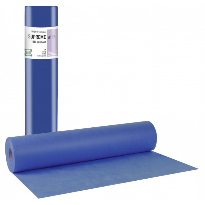 Non-woven blue colour exam table paper 58cm x 70m | Medi-Shop.gr