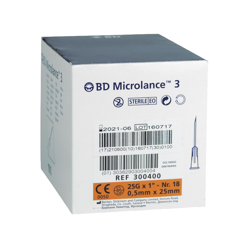Βελόνες BD Microlance 25G x 1'' (100 τμχ) | Medi-Shop.gr