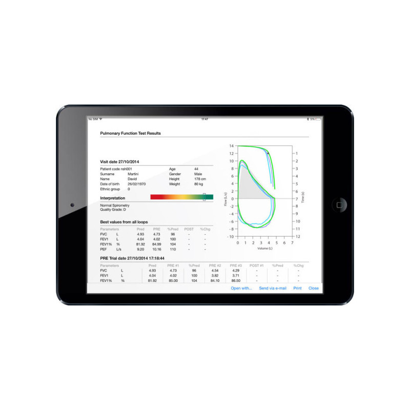 MIR Spirobank II Smart spirometer with 60 FlowMIR turbines | Medi-Shop.gr