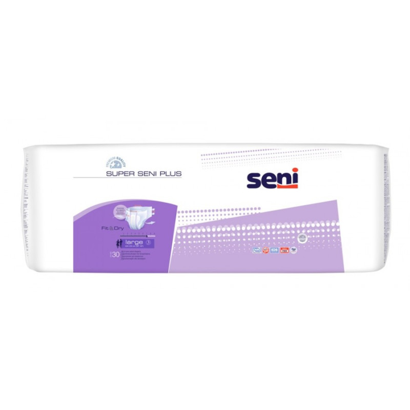 Seni Super PLUS adult incontinence diapers XL (30pcs) | Medi-Shop.gr