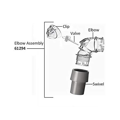 ResMed 61294 elbow assembly with swivel | Medi-Shop.gr
