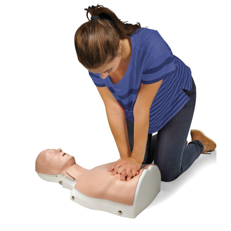 3B Scientific CPR & BLS BASICBilly+ simulator with feedback light skin ...