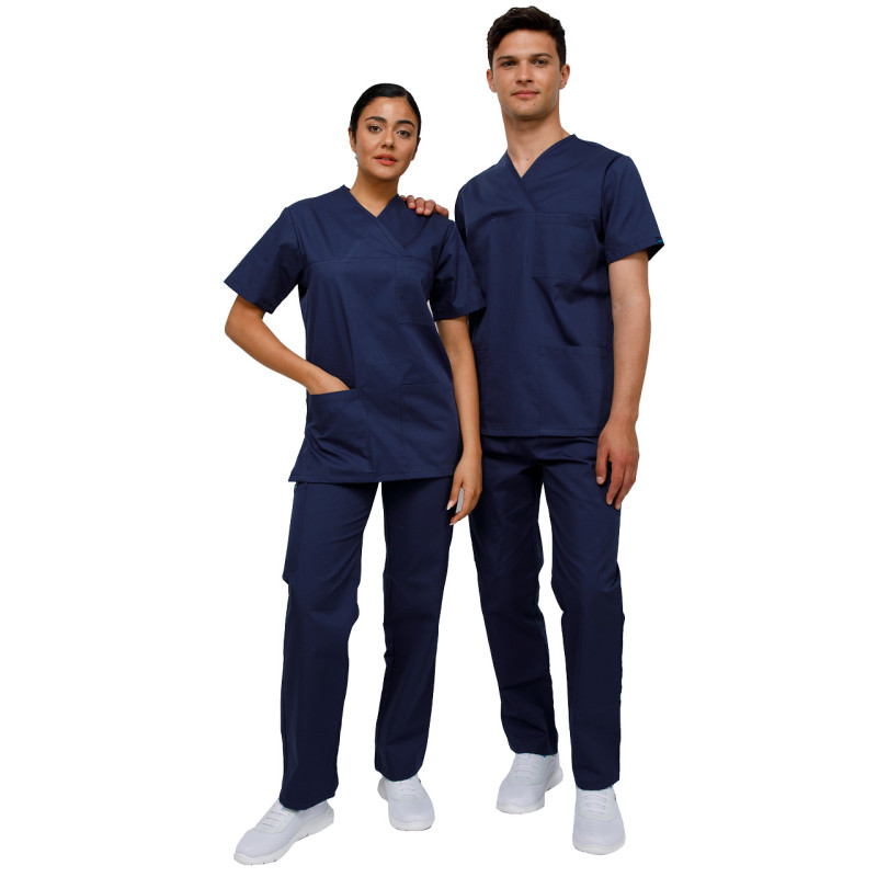 Ultima Navy Blue unisex medical scrub set | Medi-Shop.gr