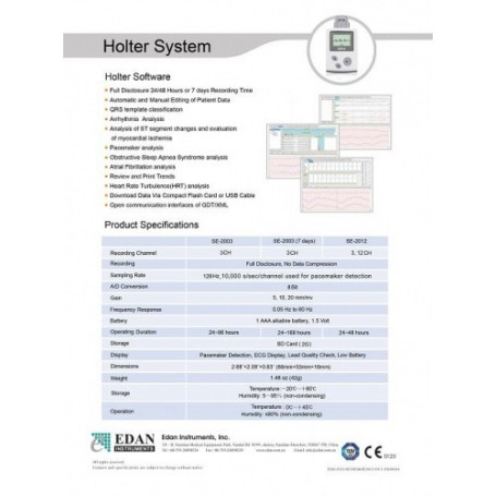 EDAN ECG Holter SE-2003 without software | Medi-Shop.gr